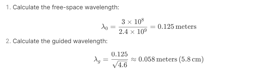 Guided Wavelength Calculator - The Physics Point