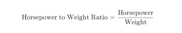 Horsepower to Weight Ratio Calculator - The Physics Point